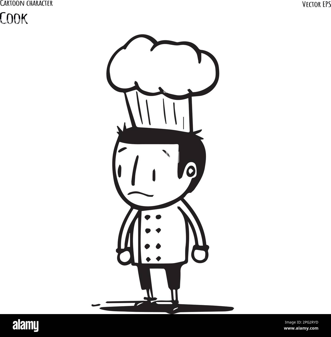 Cartoon chef Black and White Stock Photos & Images - Alamy