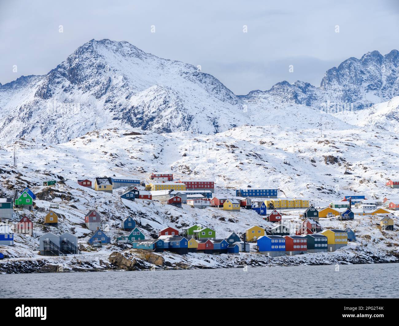 Town Tasiilaq (formerly called Ammassalik), the biggest town in East ...