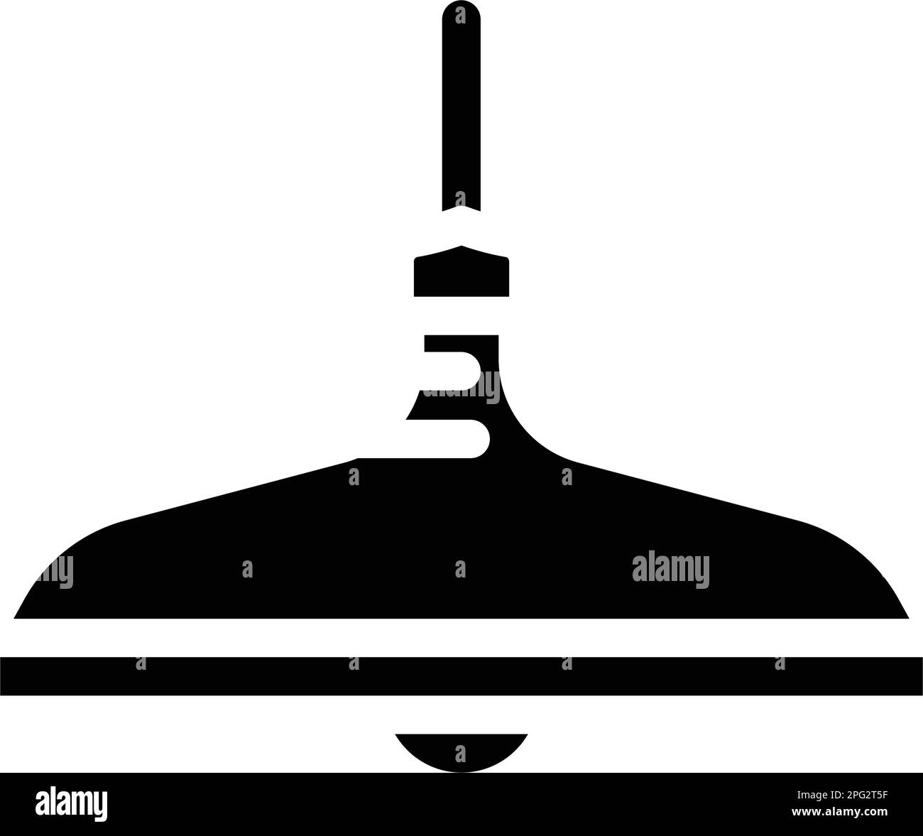 overhead lighting living room glyph icon vector illustration Stock ...