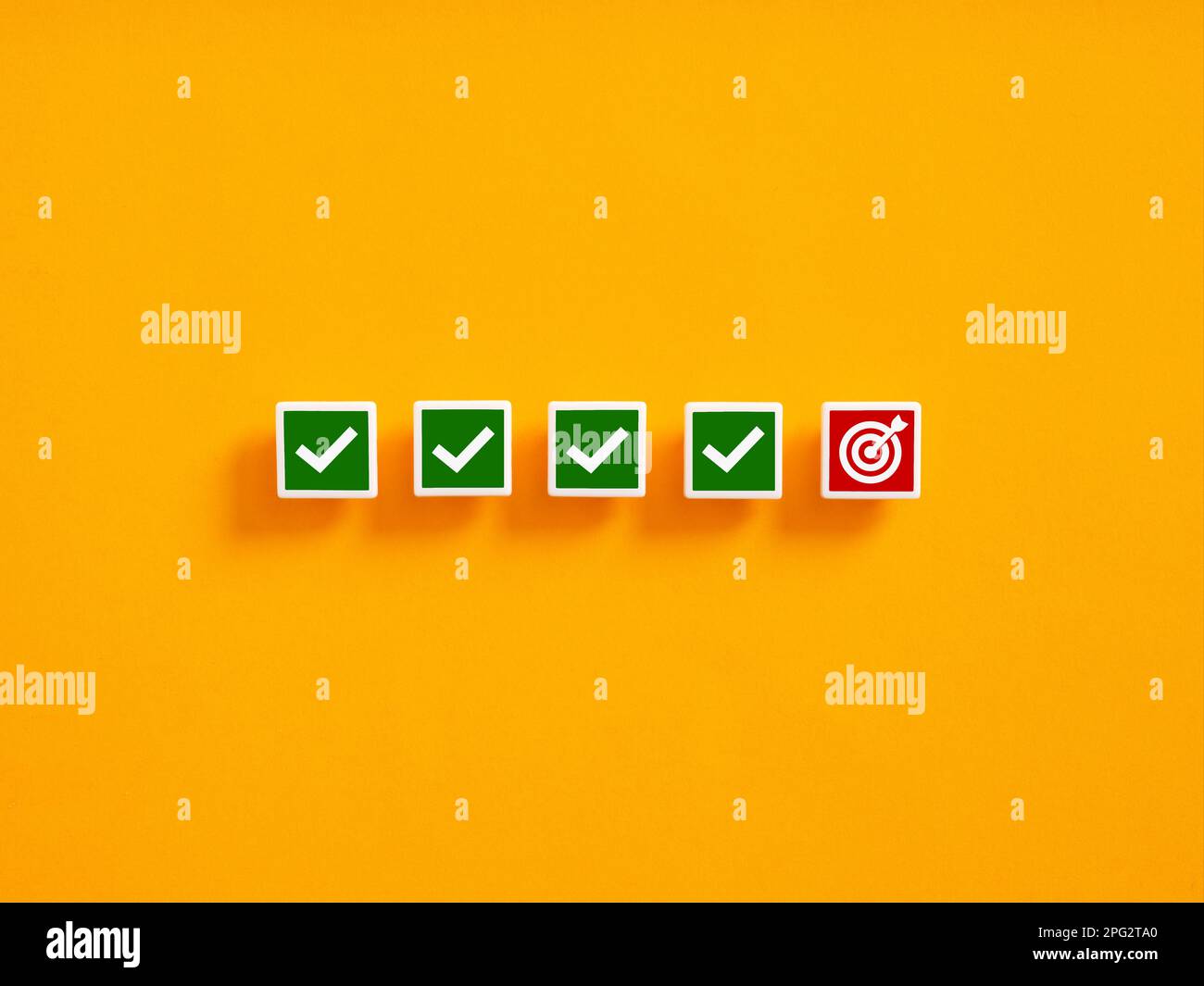 Goal achievement and business success. Task completion. Necessary steps ...