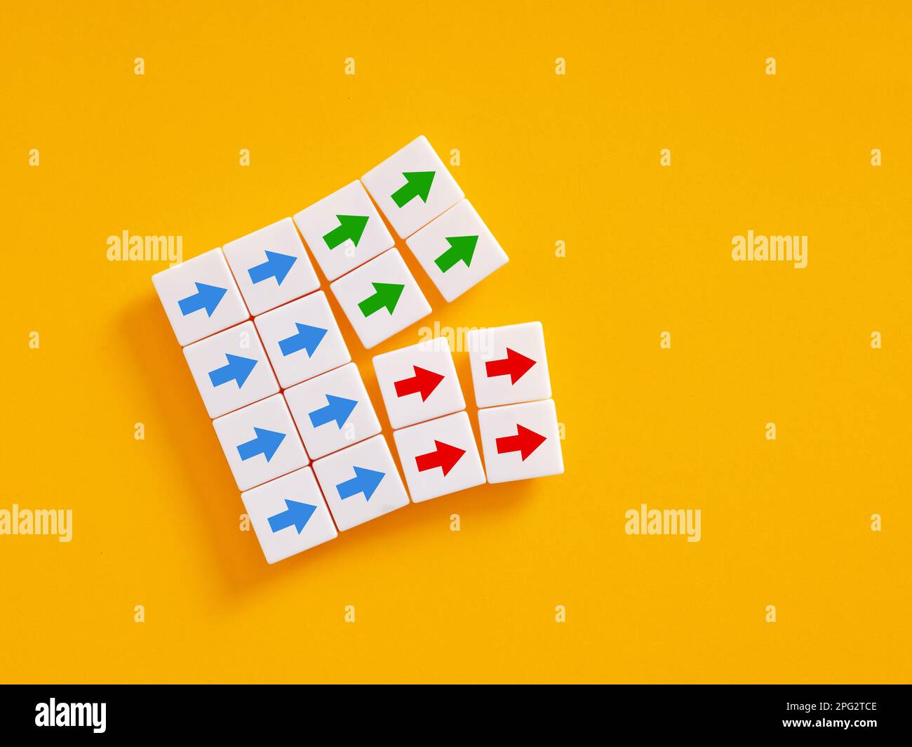 Separation and split in the team. Collapsing teamwork. Conflict of ...