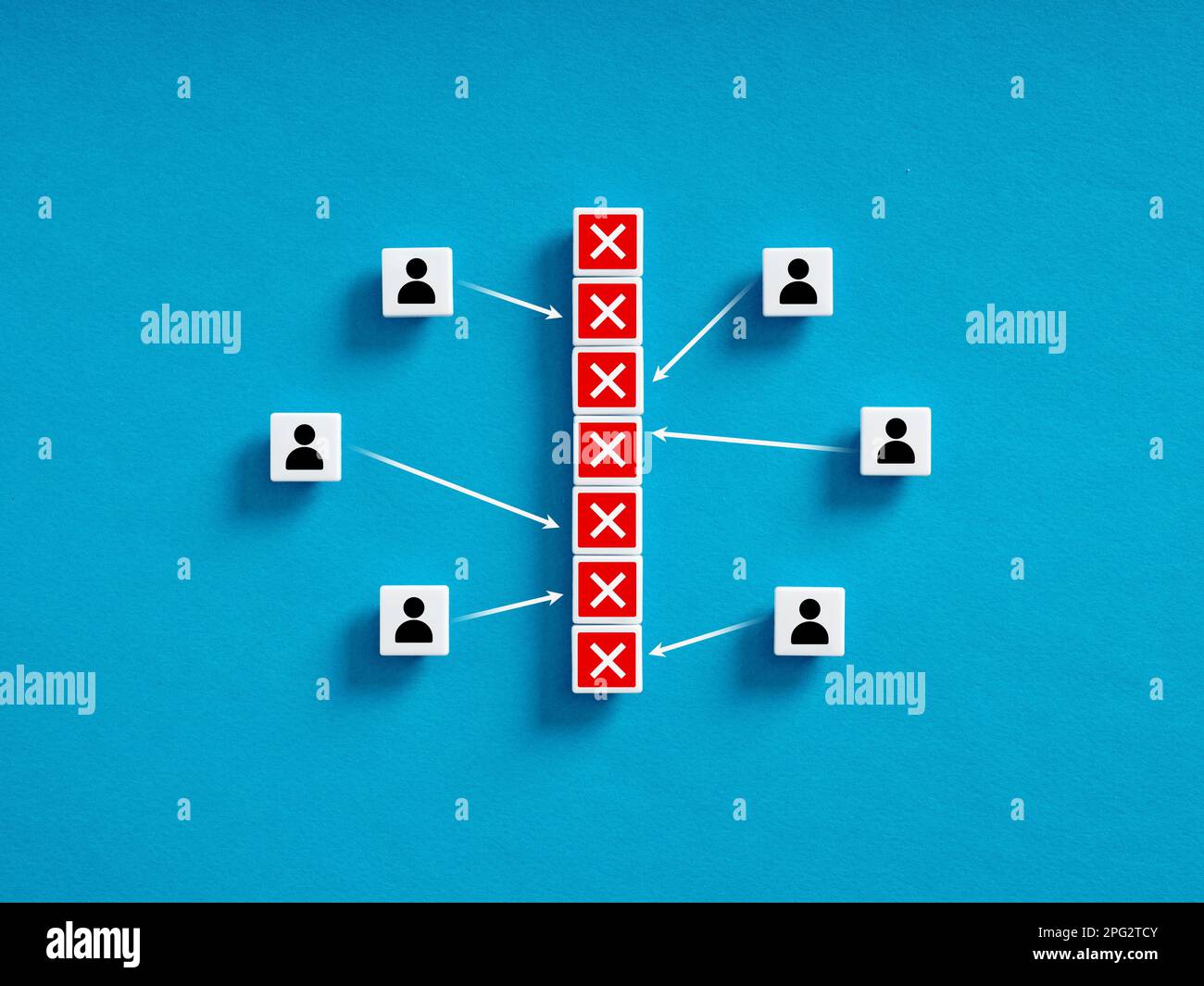 Communication barriers concept. Lack of communication between parties ...