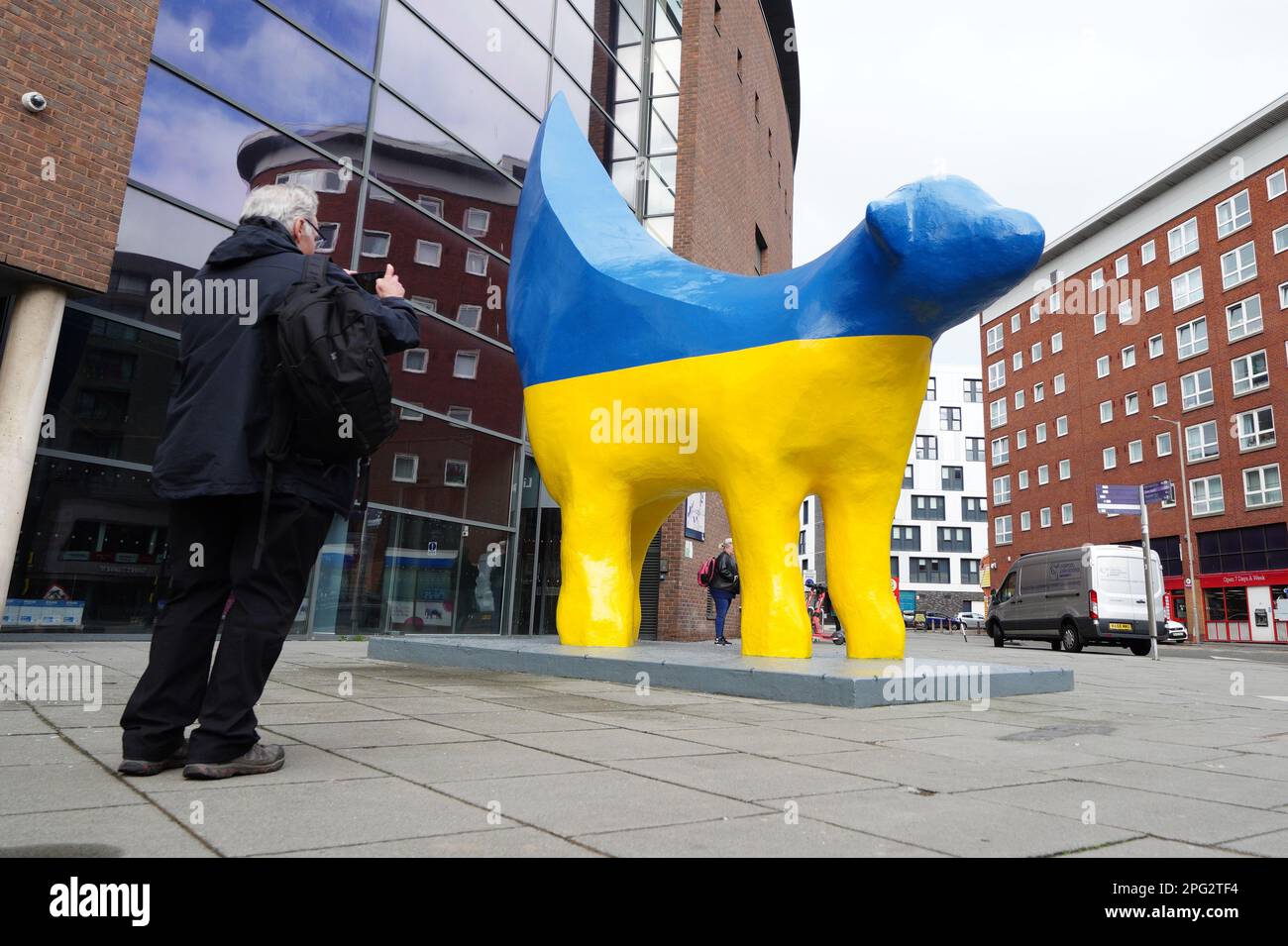 The Superlambanana sculpture outside the Avril Robarts Library of ...