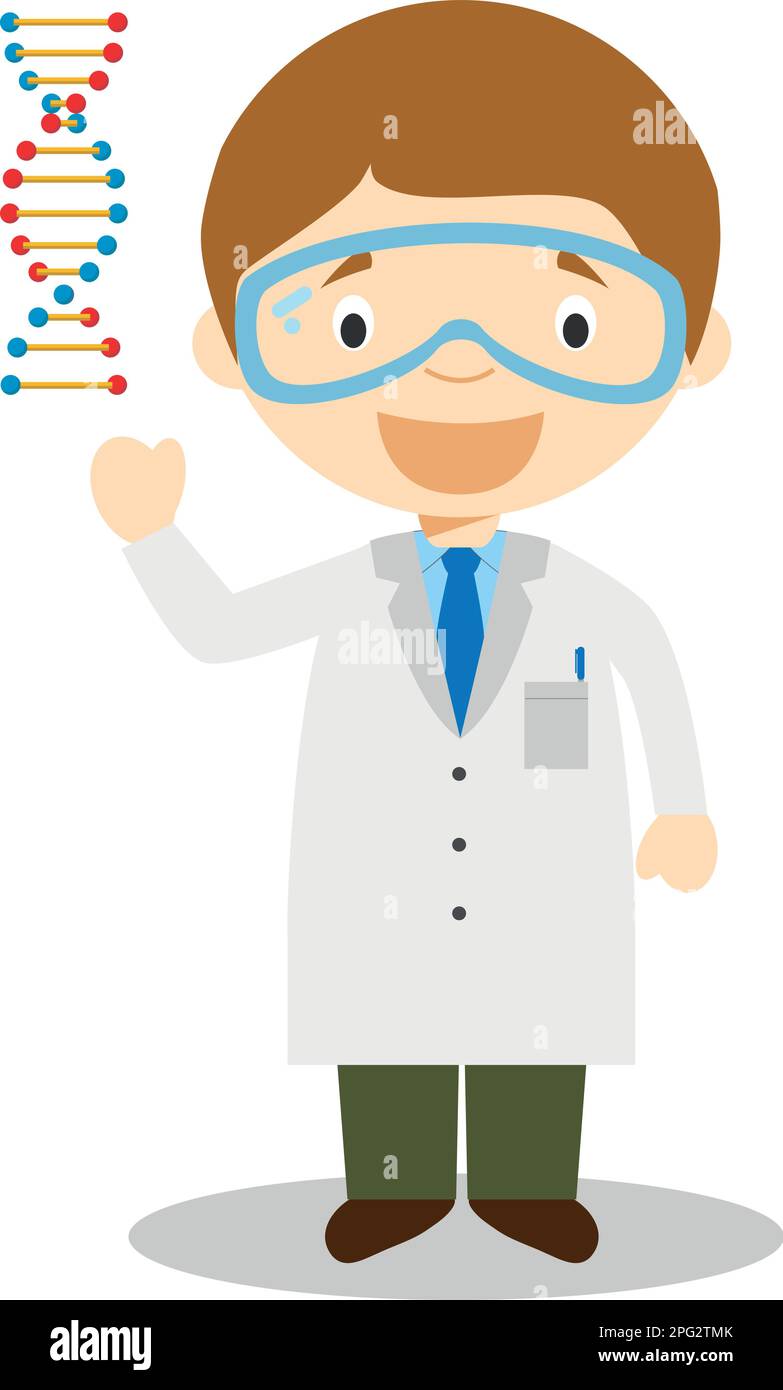 Scientific cartoon character representing the medical breakthroughs of ...