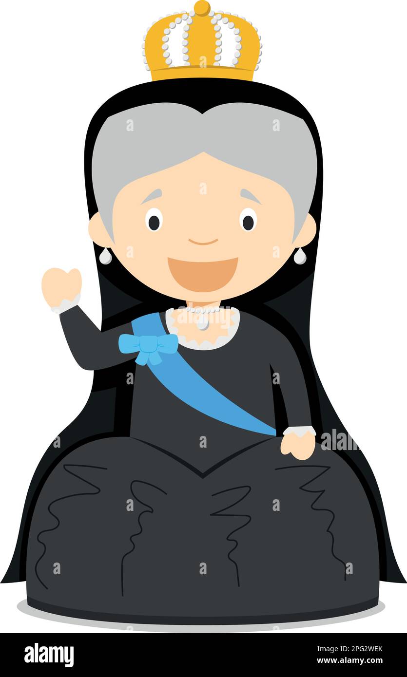 British Victorian Age cartoon character. Vector Illustration. Kids ...