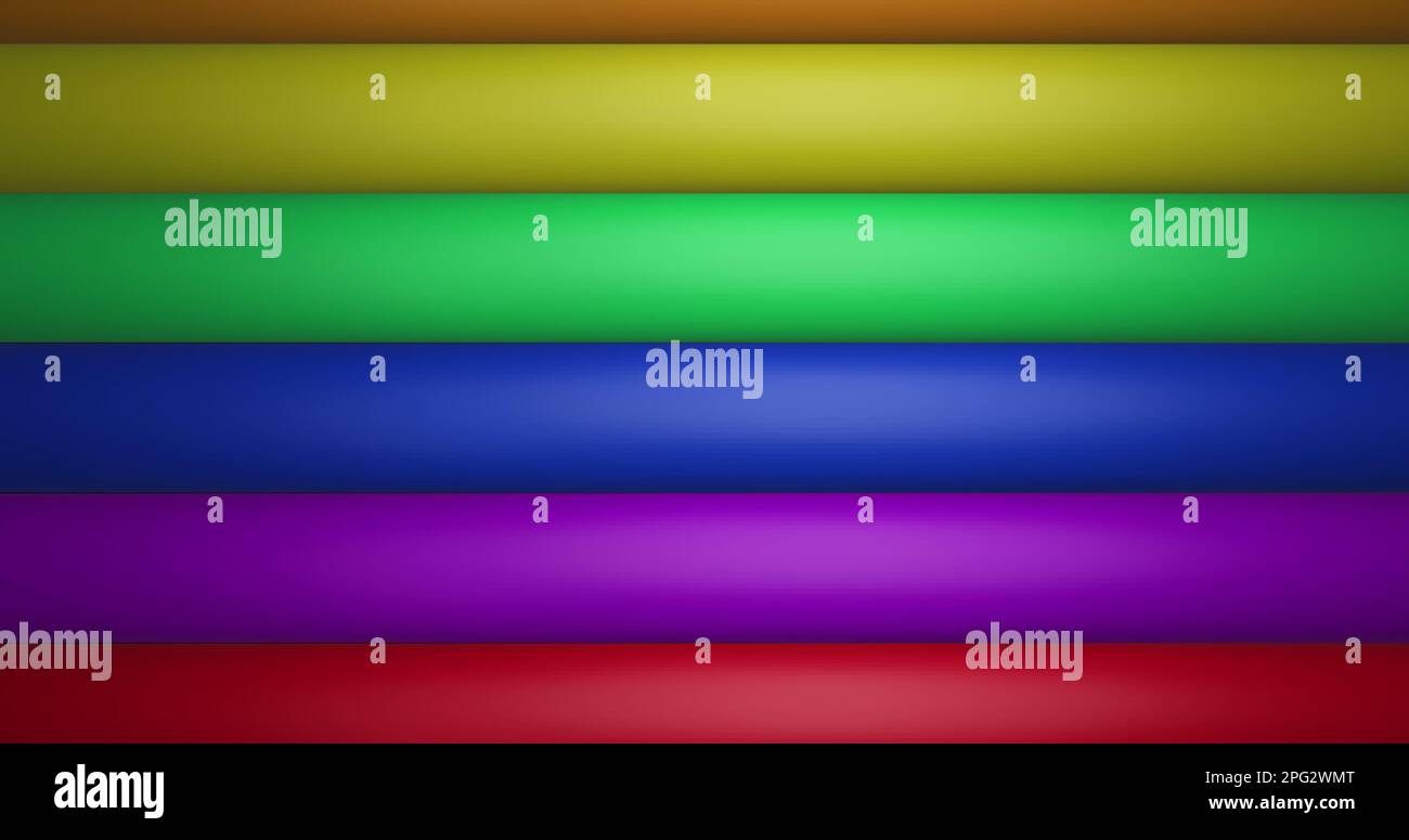 Image of colourful lines of rainbow Stock Photo - Alamy