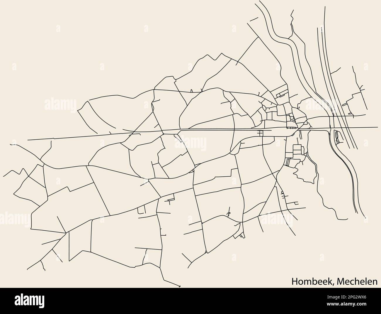 Mechelen street map Stock Vector Images - Alamy
