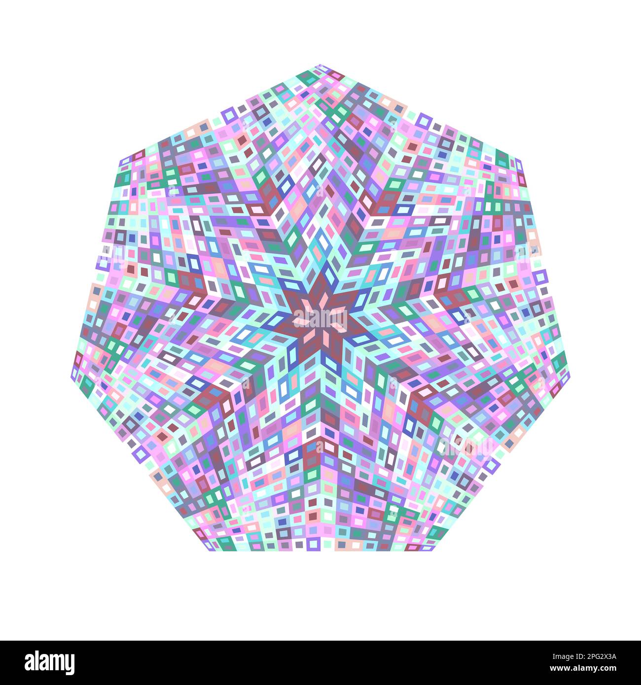 Geometrical Abstract Colorful Tiled Mosaic Polygon Symbol Stock Vector Image And Art Alamy