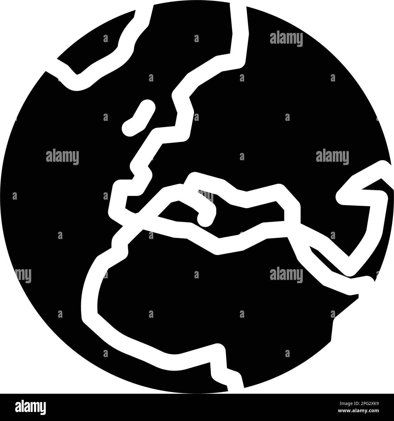 europe earth planet map glyph icon vector illustration Stock Vector ...