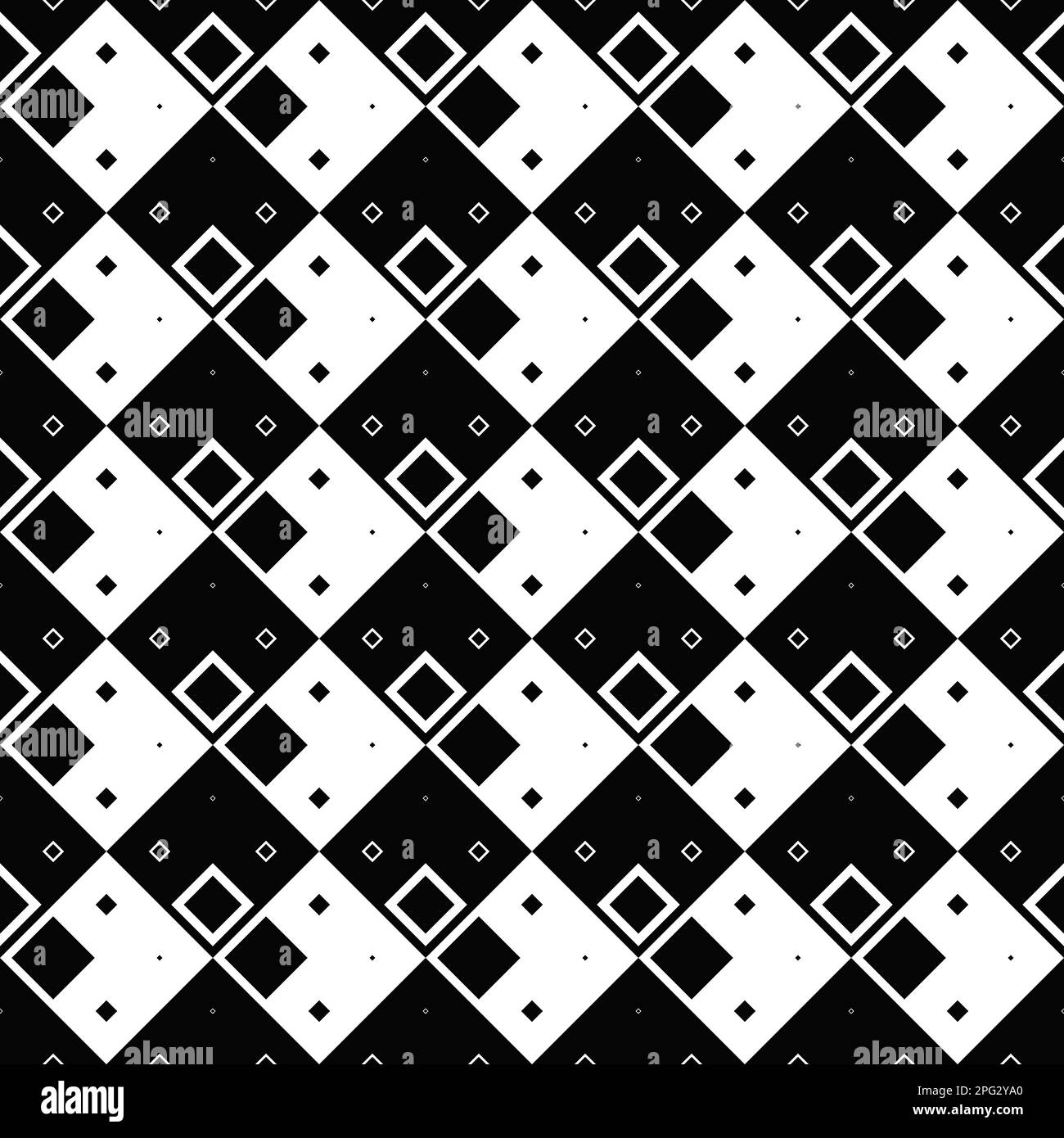 Seamless monochrome geometrical square pattern background design Stock Vector Image & Art - Alamy