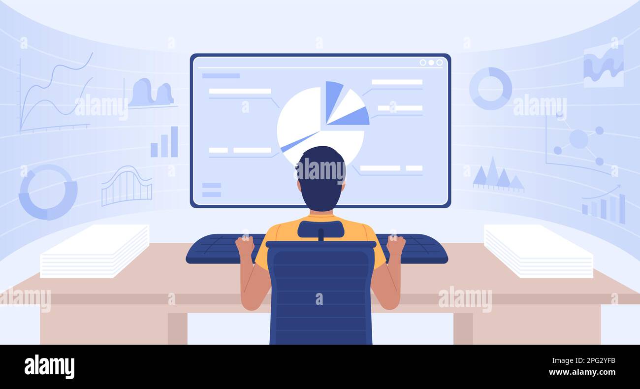 Computer animation graph Stock Vector Images - Alamy