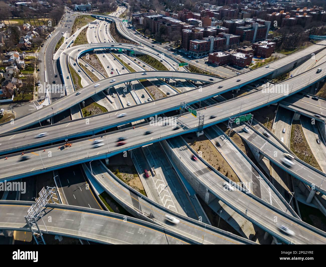 Highway interchange in new york hi-res stock photography and images - Alamy