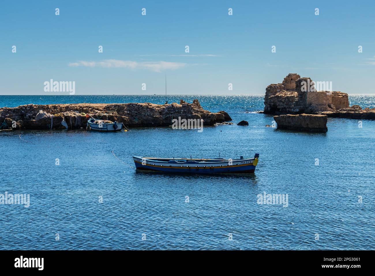 The Beach of Mahdia City in Tunisia. Norh Africa Stock Photo - Alamy