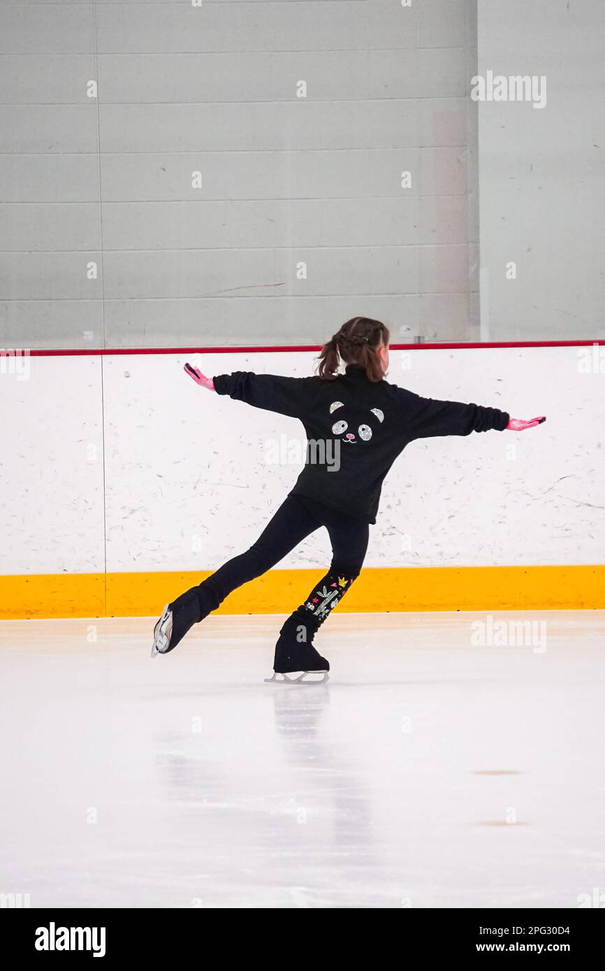 Figure skating practice Stock Photo - Alamy