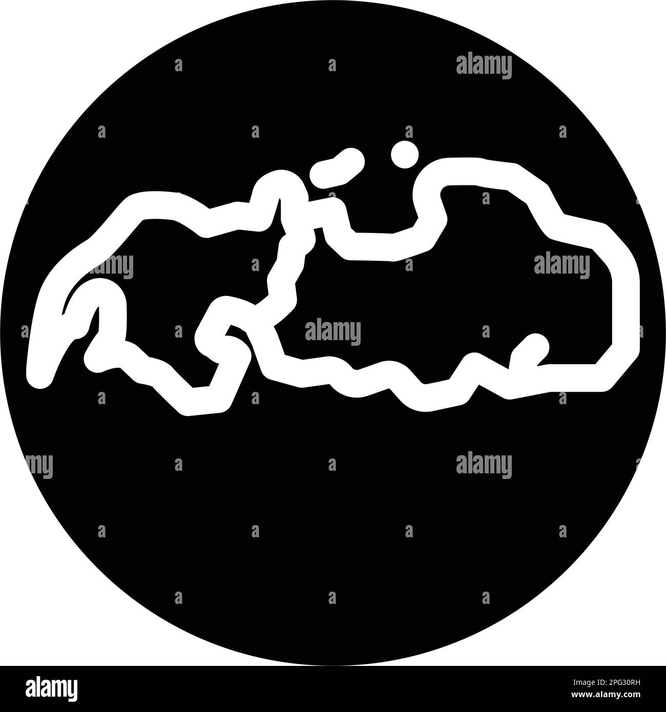laurasia earth continent map glyph icon vector illustration Stock ...