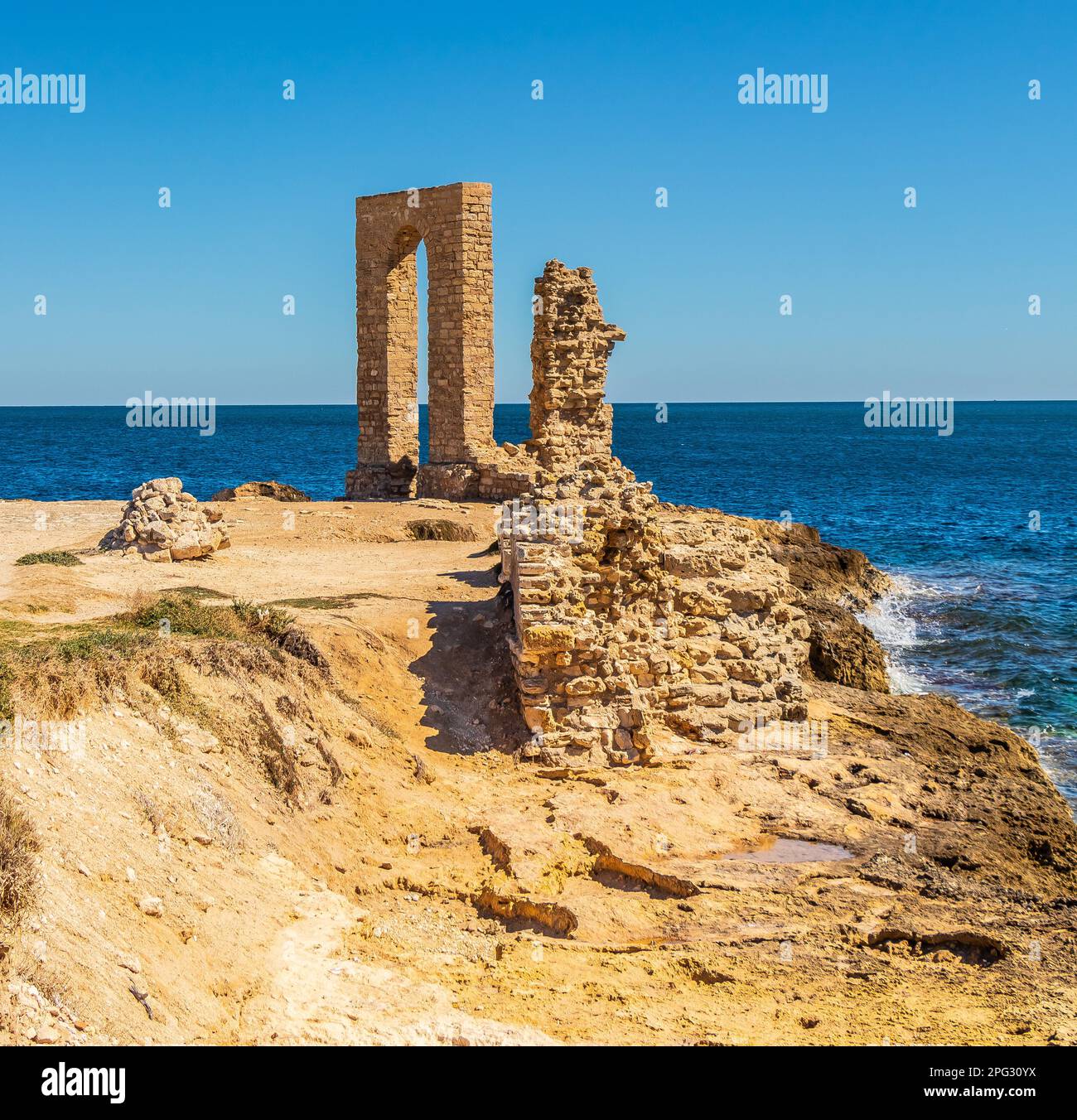 Arc near the Phoenician Cothon and Cemetery on the Coat of Arms of ...