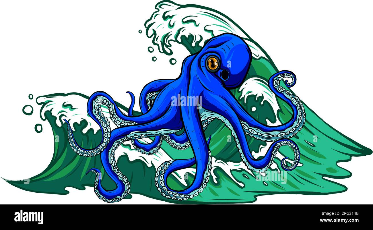 Octopus Vector Drawing