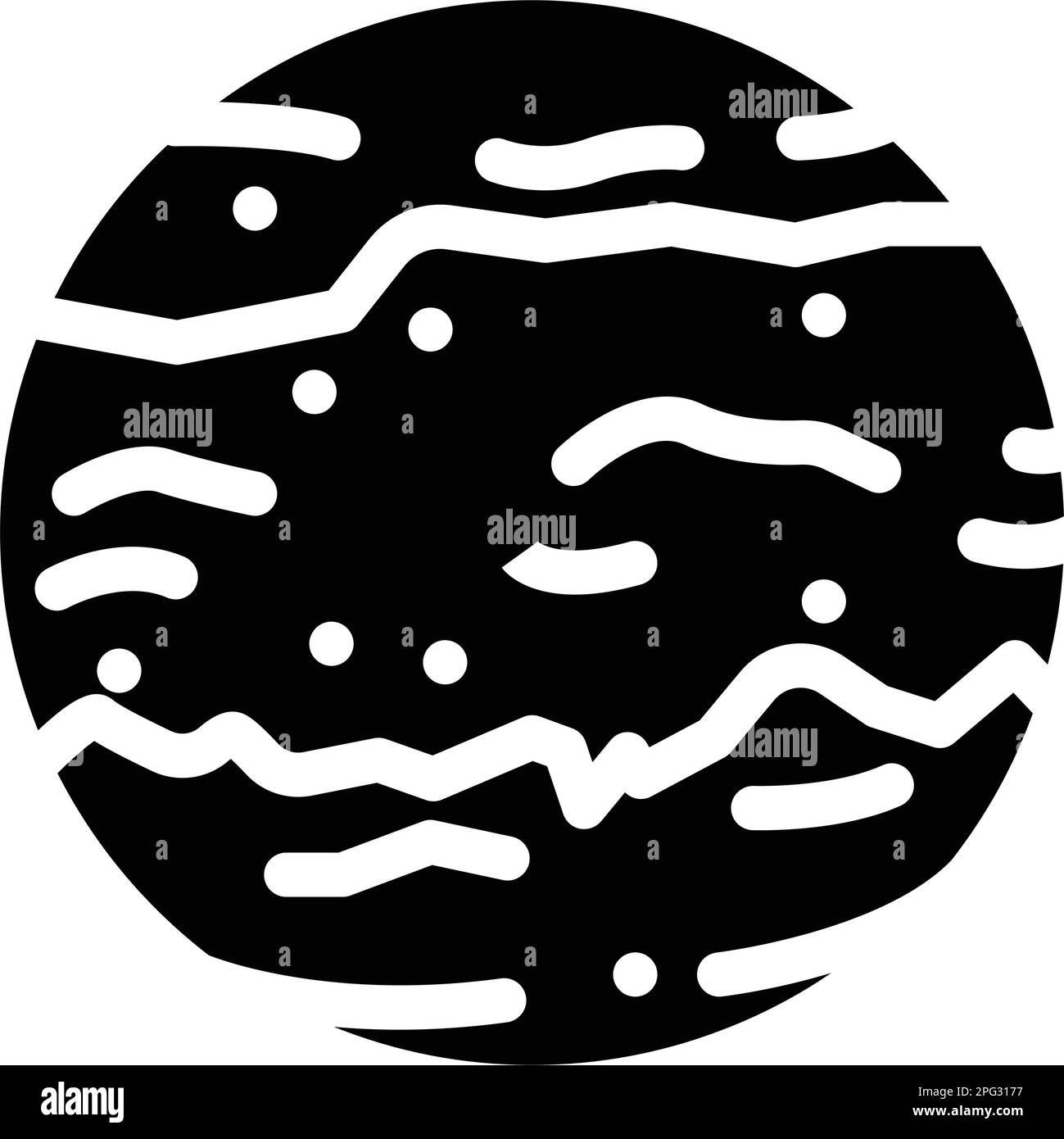 mars planet glyph icon vector illustration Stock Vector Image & Art - Alamy