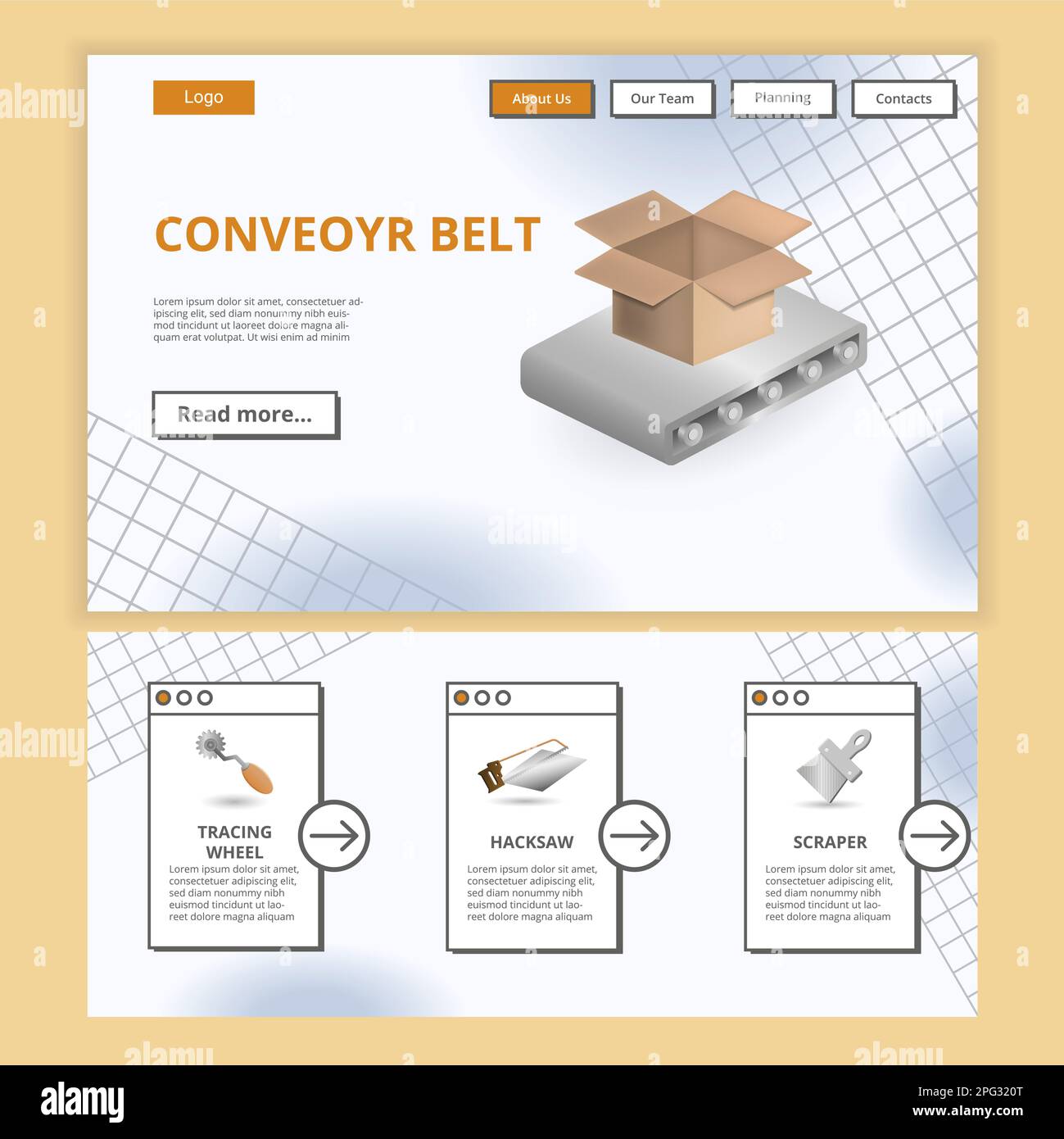 Scraper conveyor Stock Vector Images - Alamy
