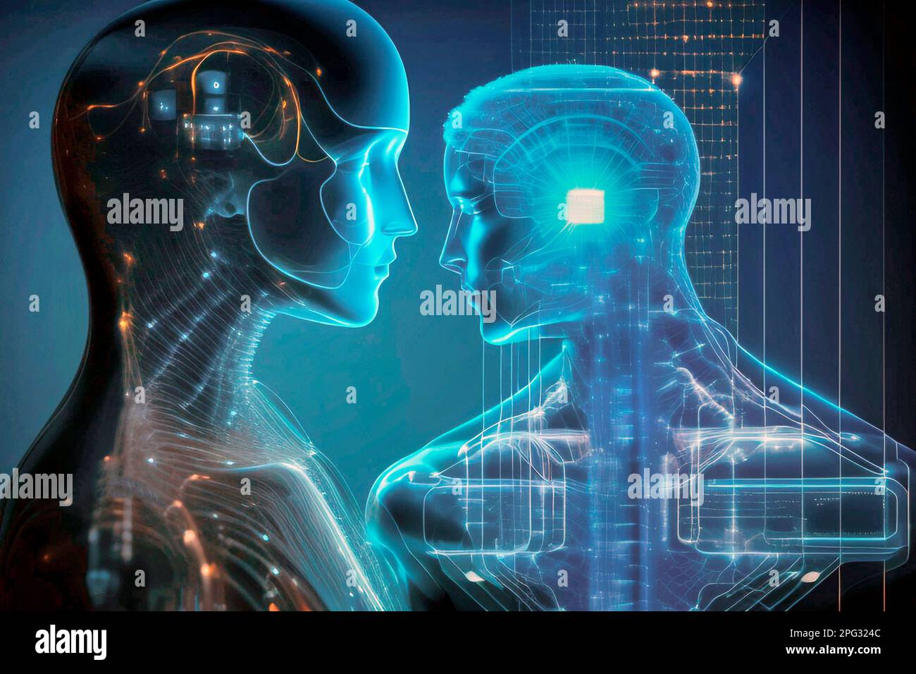 Network brain hi-res stock photography and images - Alamy