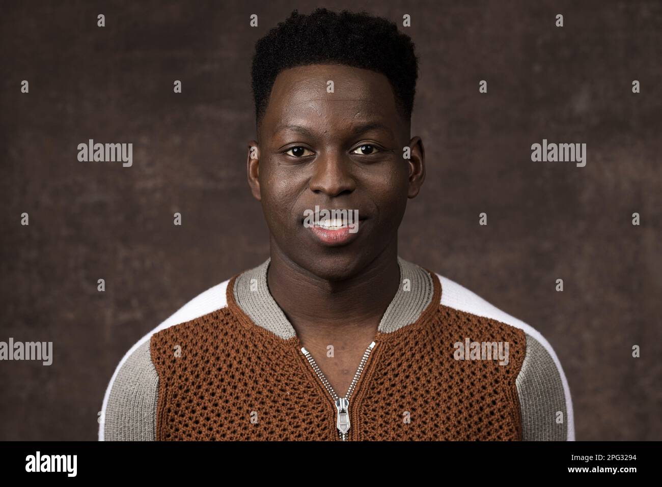 Toheeb Jimoh, a member of the cast of "Ted Lasso," poses for a portrait ...