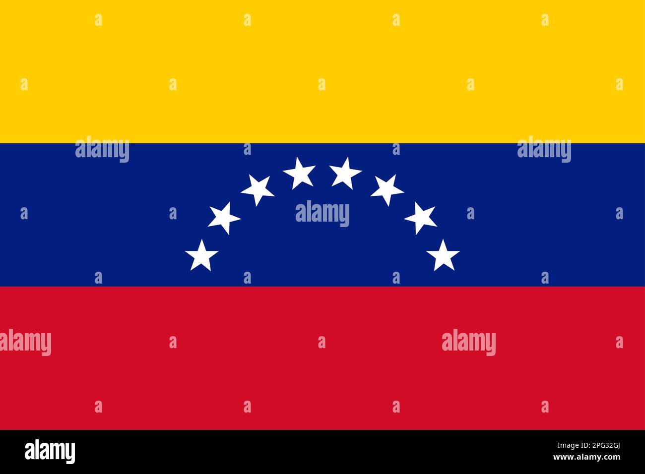 Flag of Venezuela. Civil variant. Vector. Accurate dimensions, element ...