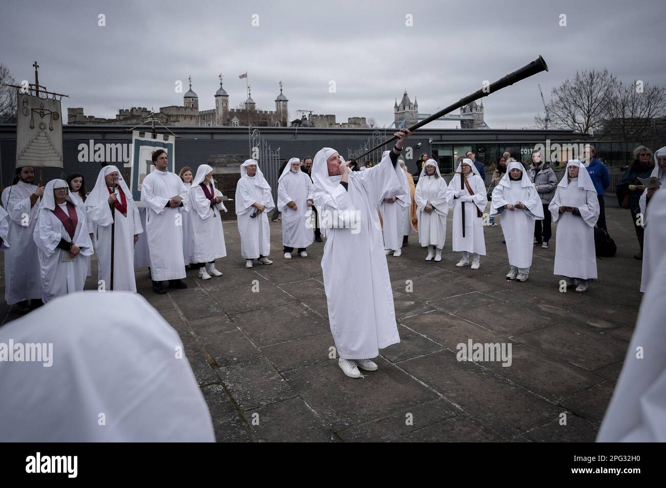 London, UK. 20th March, 2023. British Druid Order celebrates Vernal ...