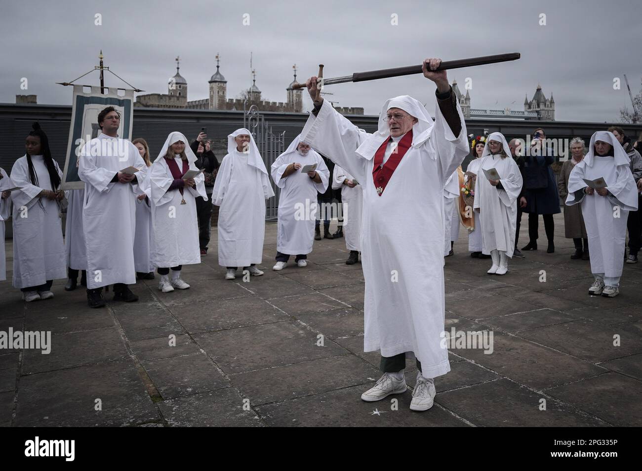 London, UK. 20th March, 2023. British Druid Order celebrates Vernal ...