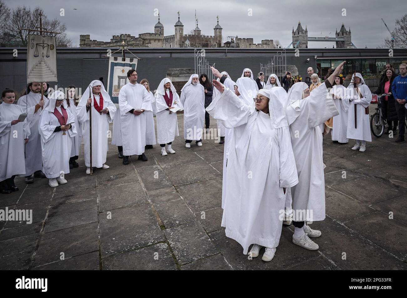 London, UK. 20th March, 2023. British Druid Order celebrates Vernal ...