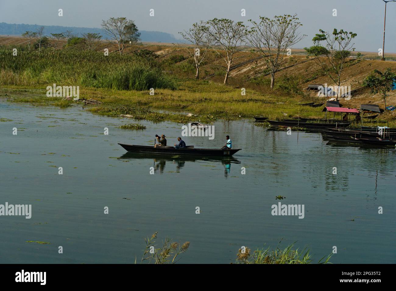 bird photography in a boat ride in india Stock Photo - Alamy