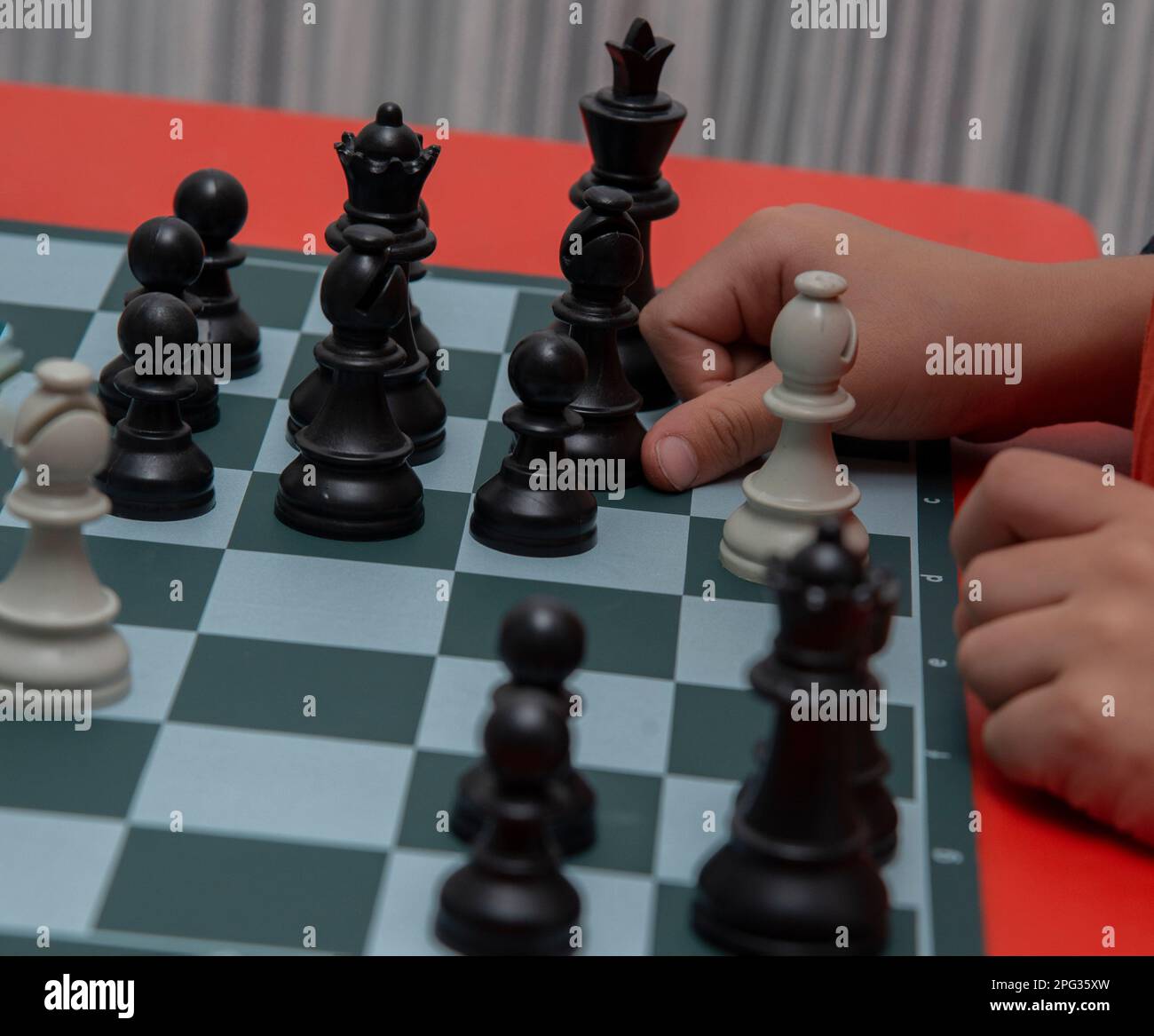 games of chess .close-up Stock Photo - Alamy