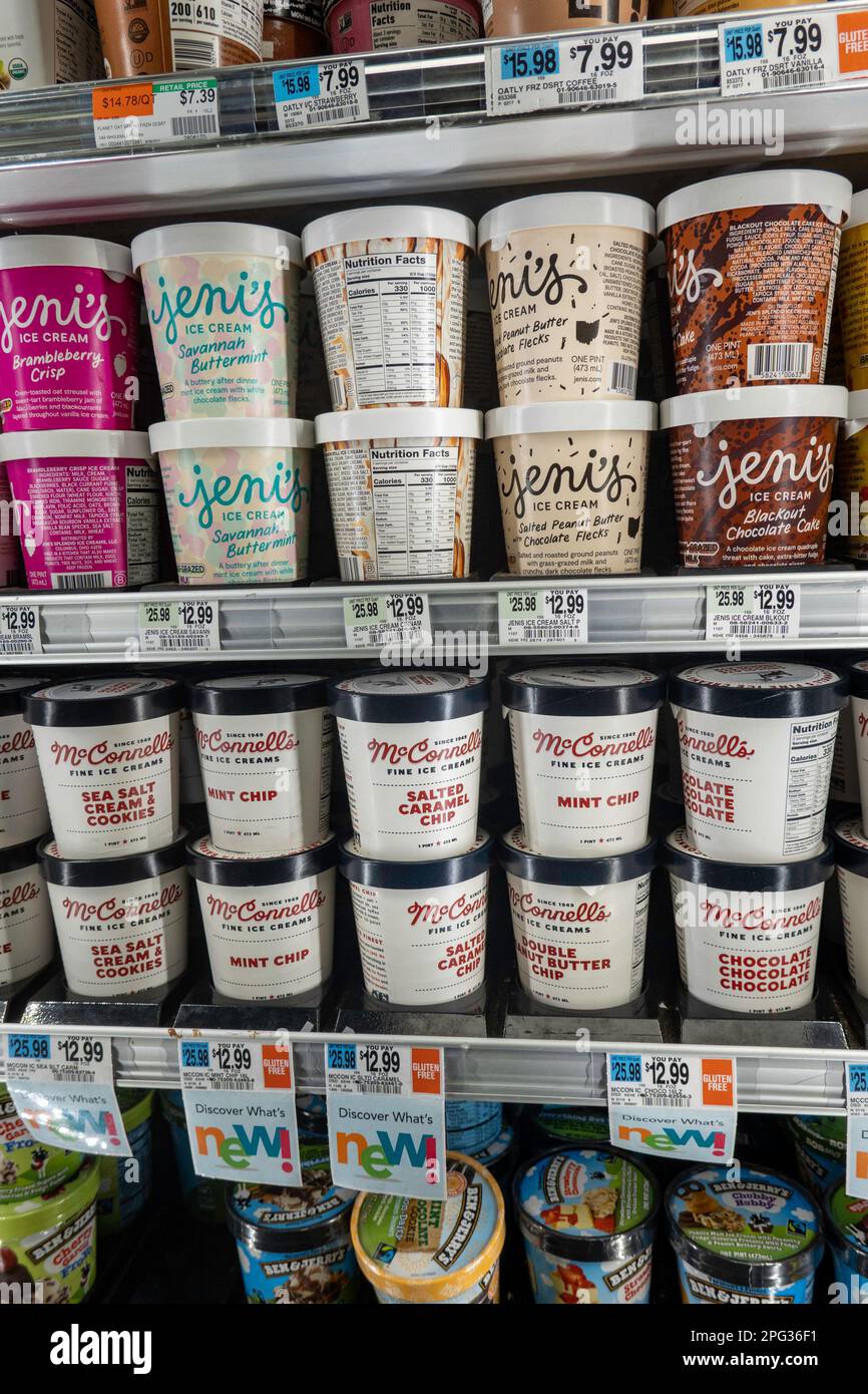 The cost of ice creams has risen significantly in the recent year, 2023 ...