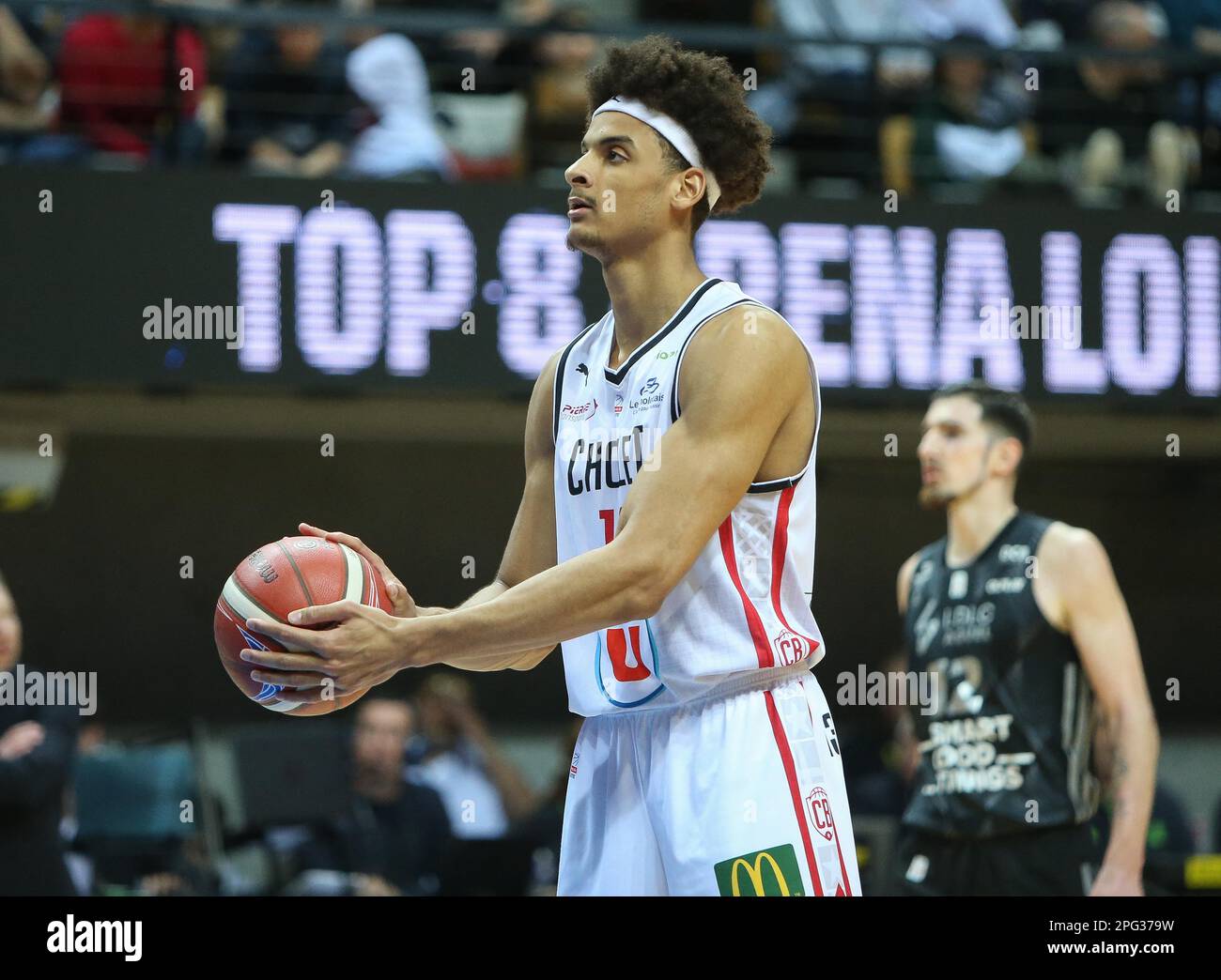 Trelaze, France. 20th Mar, 2023. Neal SAKO of Cholet Basket during the ...