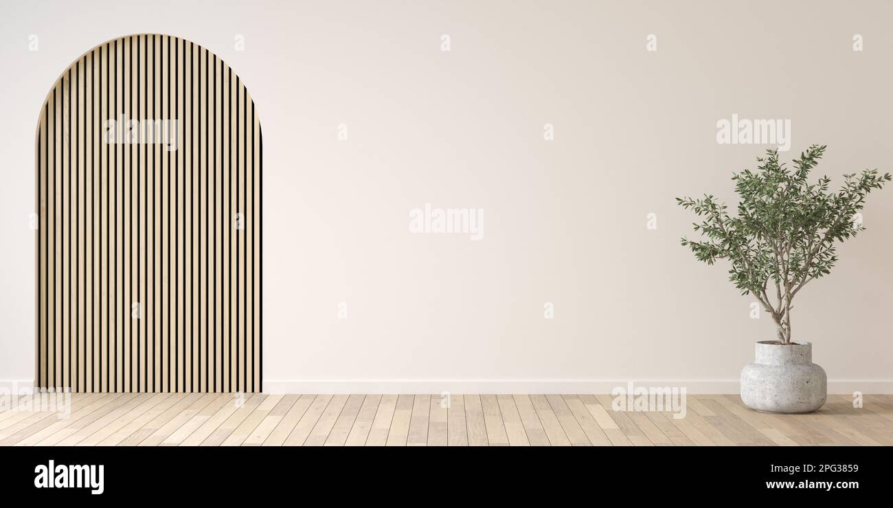Modern style conceptual interior empty room 3 d illustration Stock ...