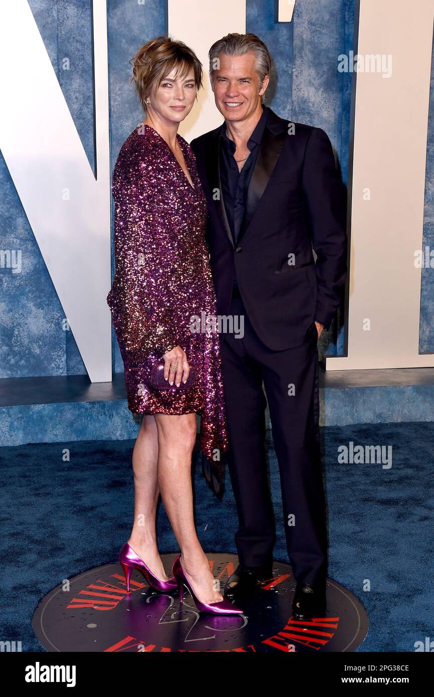 Alexis Knief, Timothy Olyphant at the after-party for Vanity Fair Oscar ...