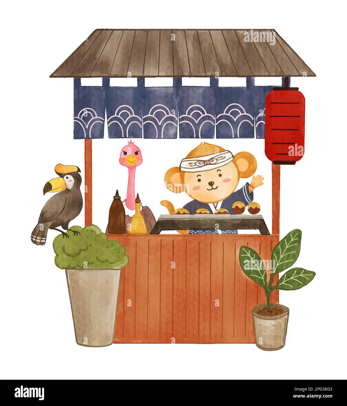 Takoyaki drawing hi-res stock photography and images - Alamy