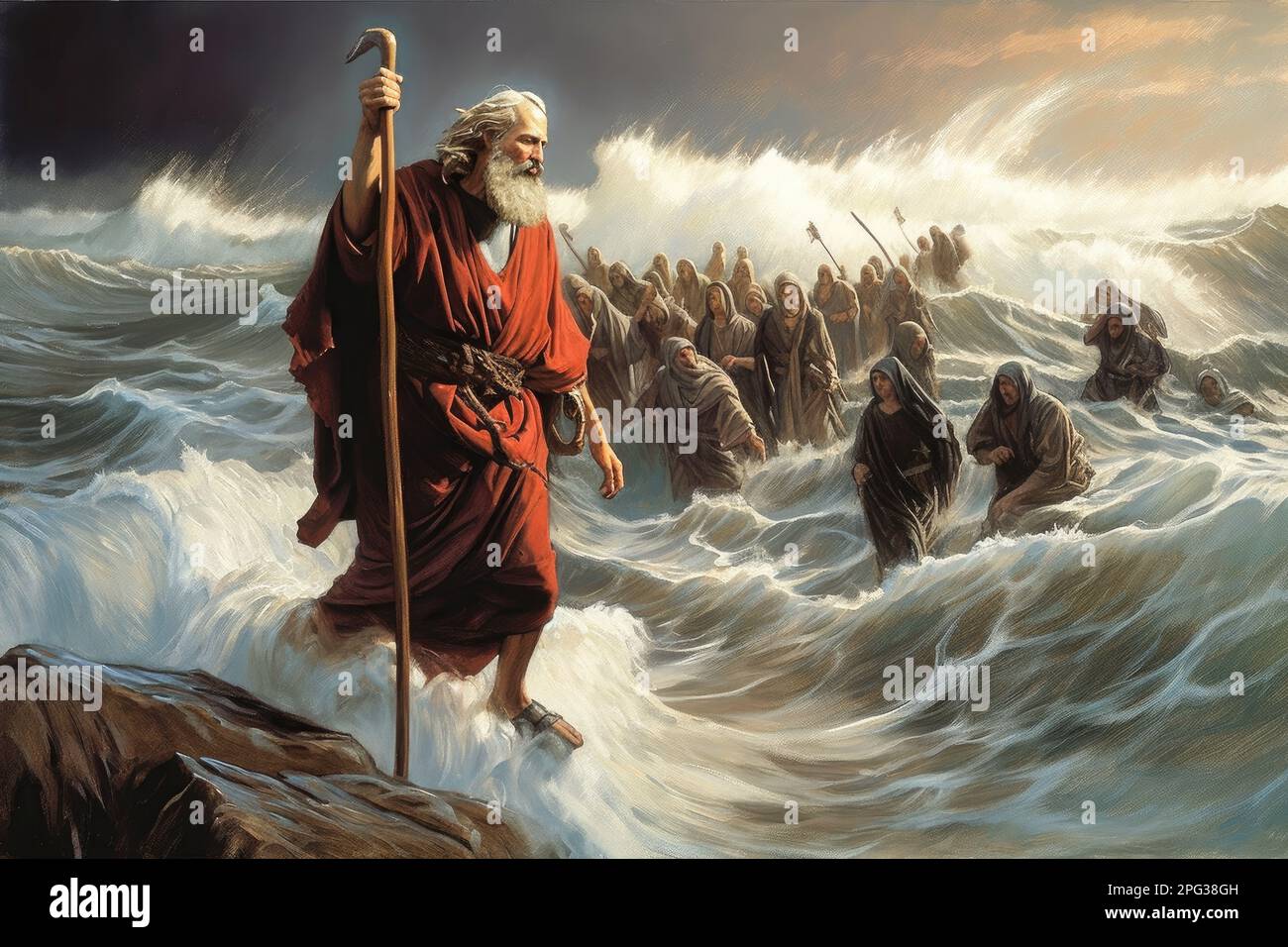 Moses exodus sea hi-res stock photography and images - Alamy