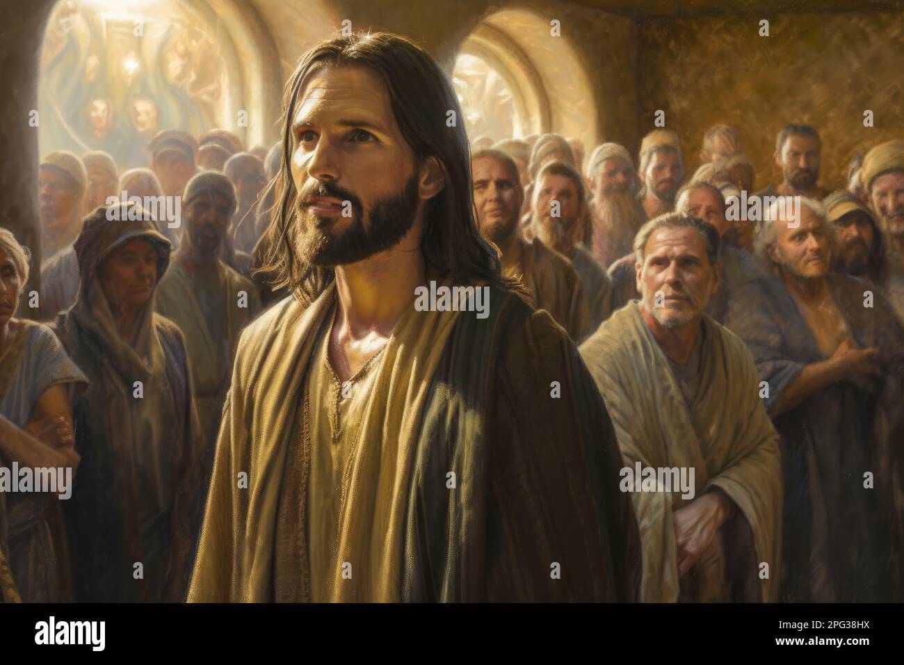 Jesus disciples walking hi-res stock photography and images - Alamy