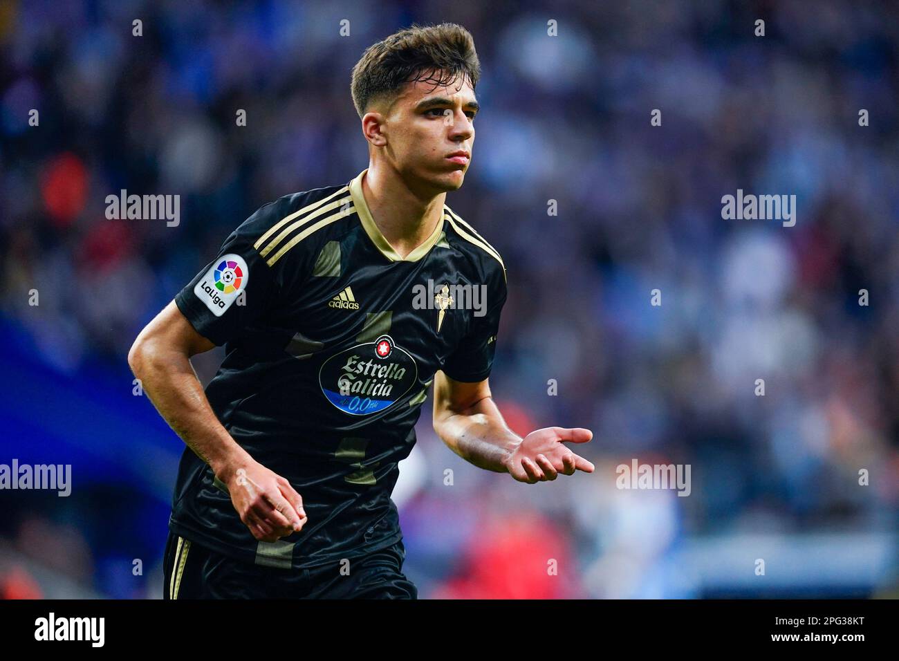 Gabri Veiga of RC Celta celebrates his goal during the La Liga match ...