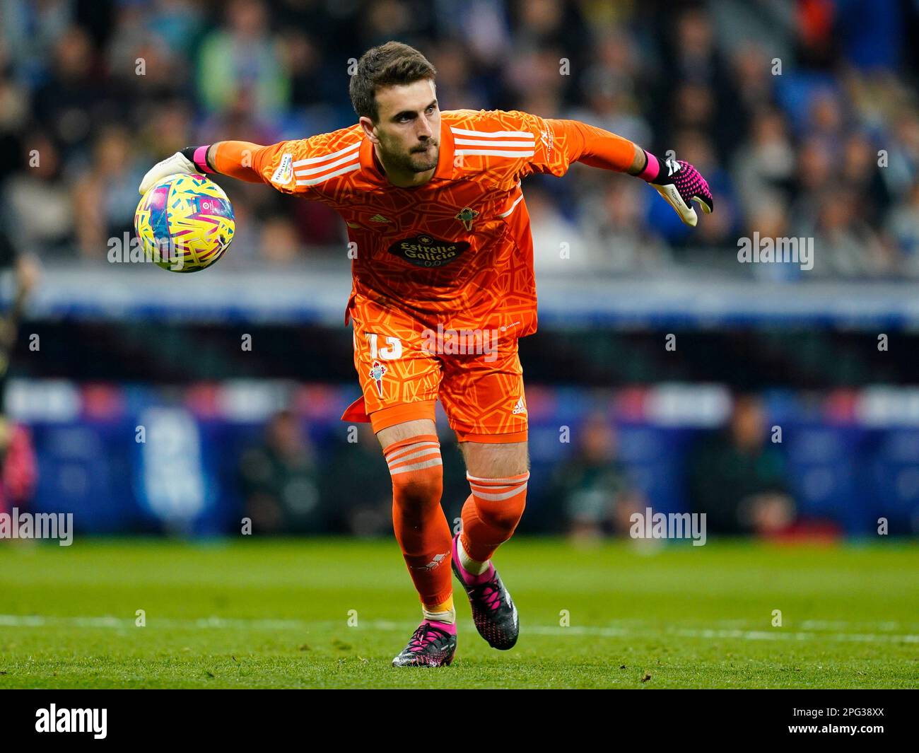 Ivan Villar of RC Celta during the La Liga match between RCD Espanyol ...