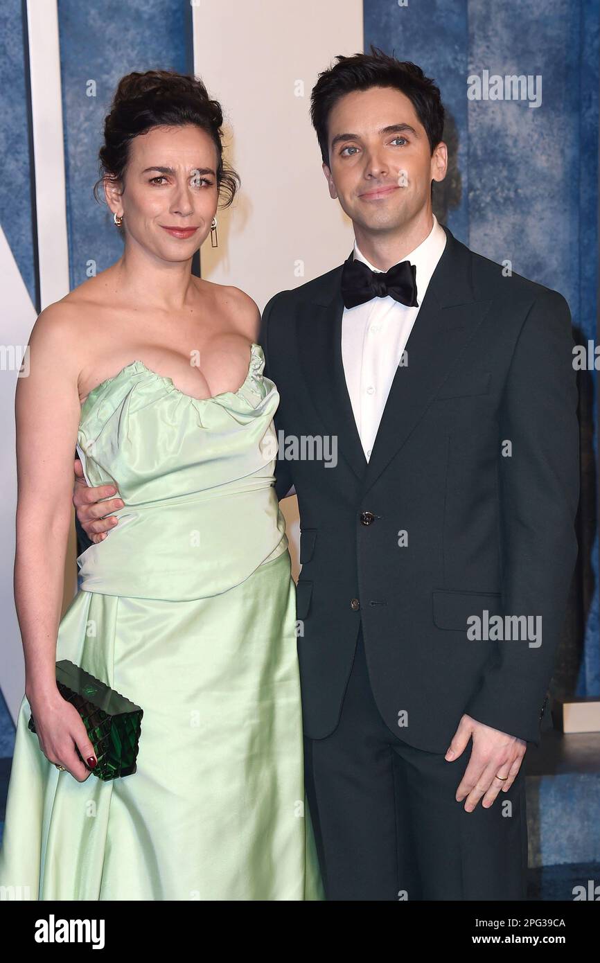 Los Angeles, CA. 12th Mar, 2023. Lucia Aniello, Paul W. Downs at the after-party for Vanity Fair ...