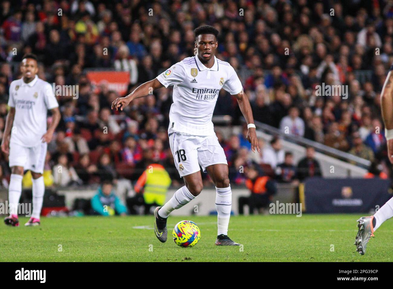 Aurelien Tchouameni of Real Madrid during the Spanish championship La ...