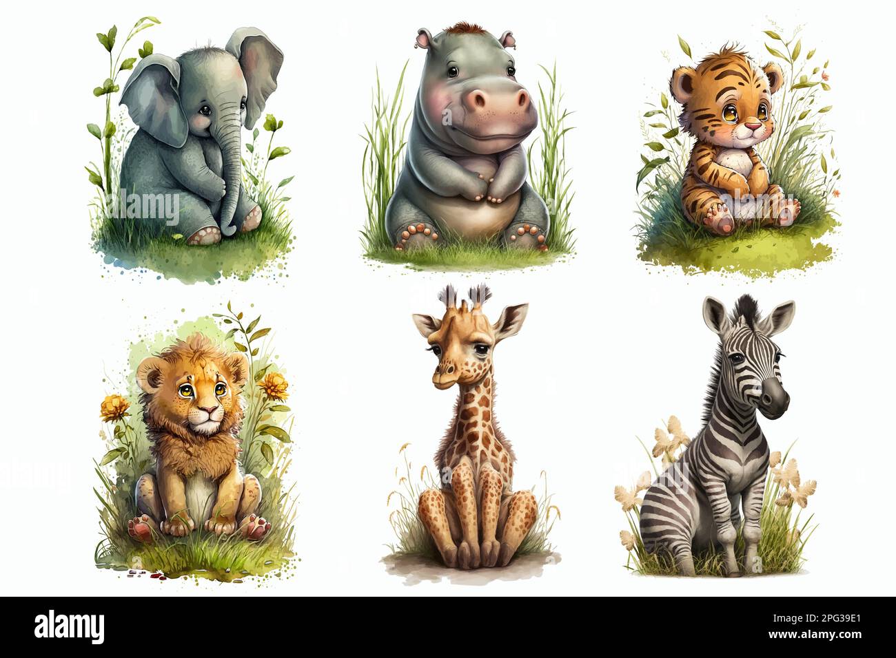 Grassy woodland Stock Vector Images - Alamy