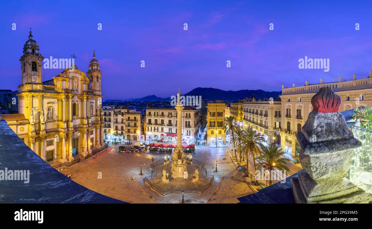 Palermo square hi-res stock photography and images - Alamy