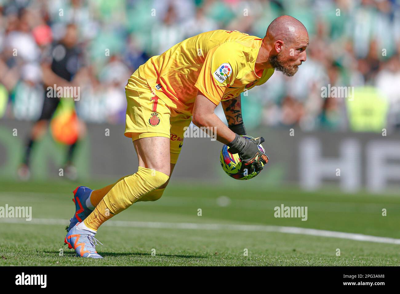 Predrag Rajkovic of RCD Mallorca during the La Liga match between Real ...