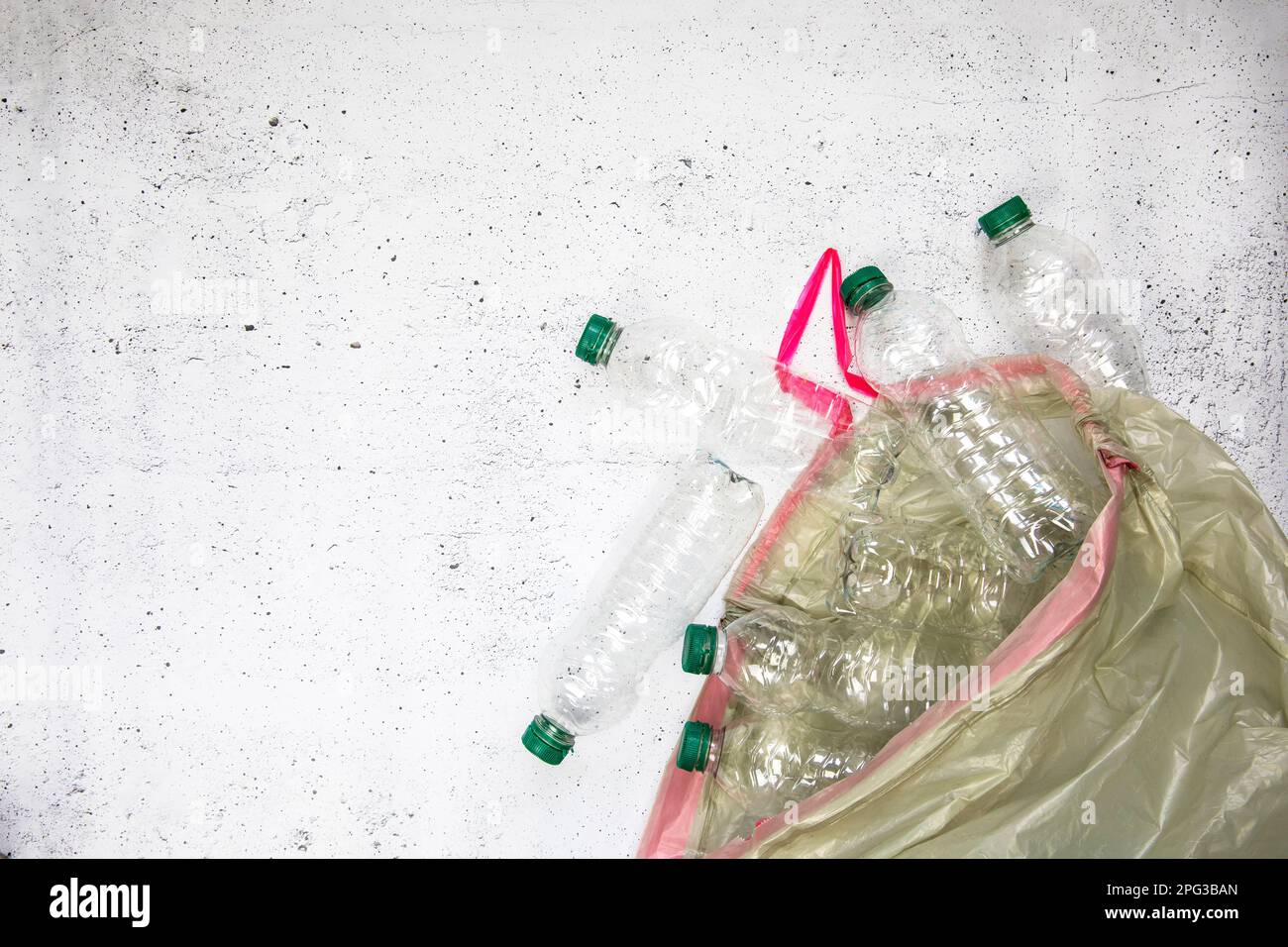 Recycling and ecology concept. Sorting household waste captured from ...