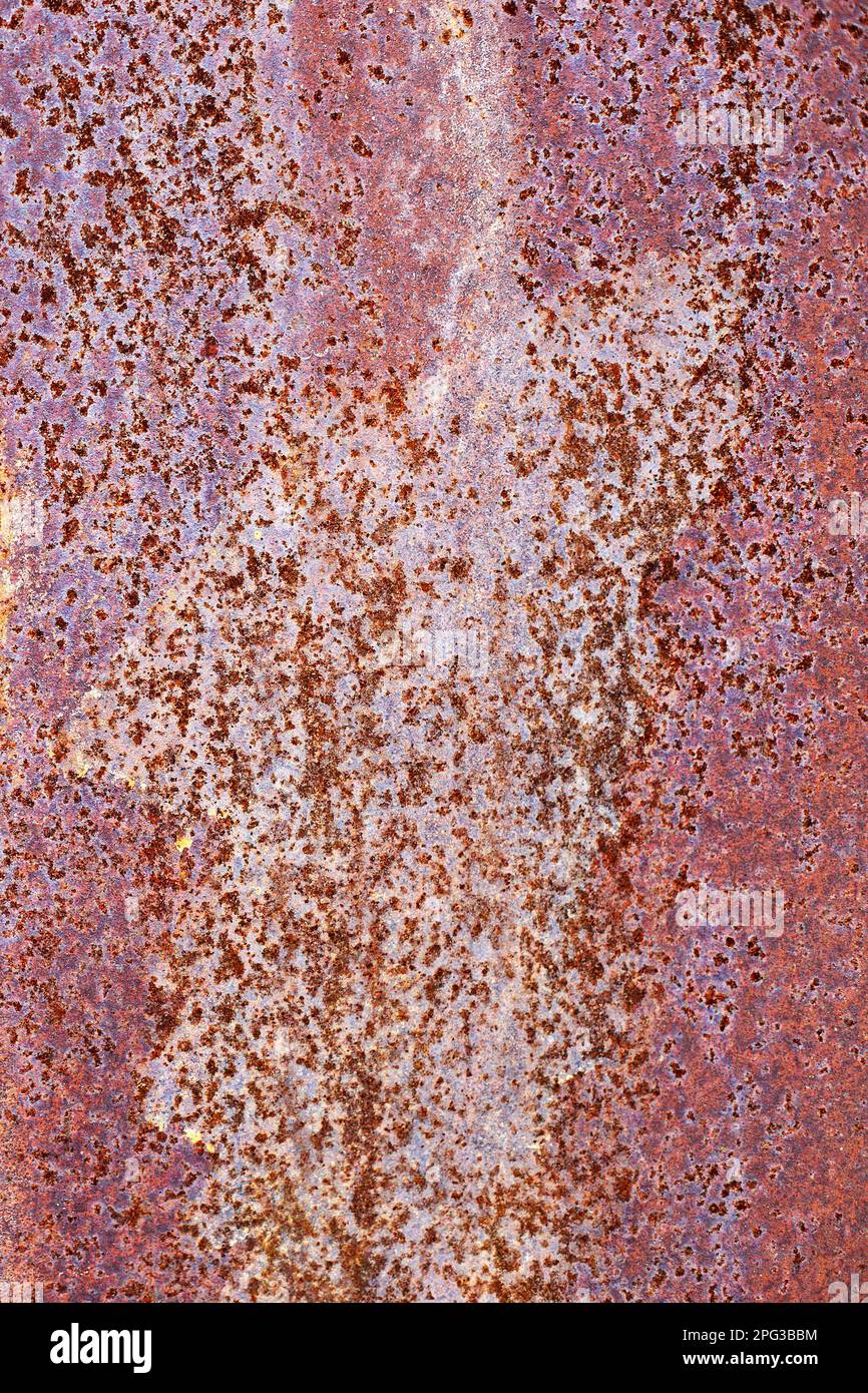 Paint rusty metal brown plate background. Texture of an old grunge ...