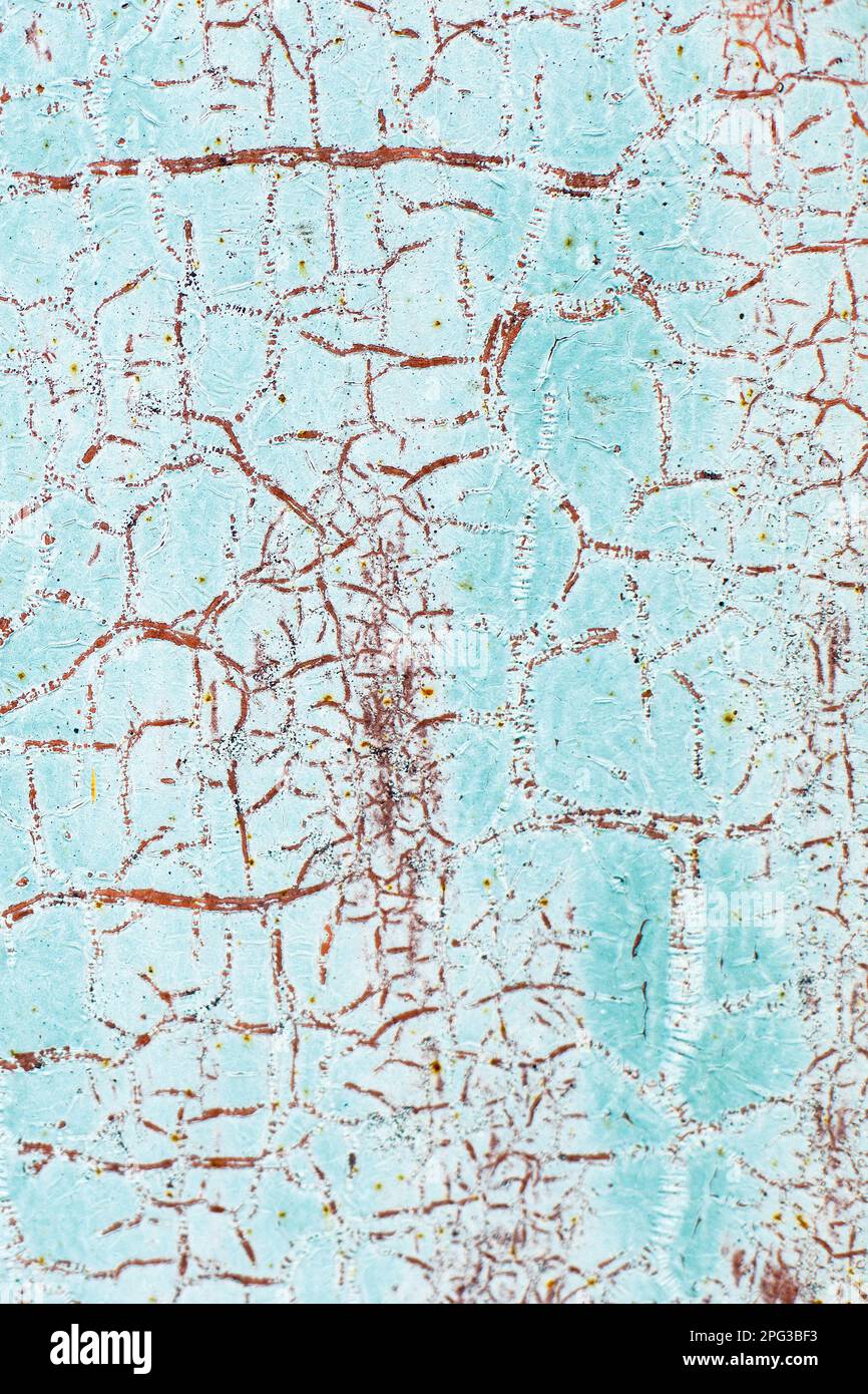 Rusty turquoise metal abstract background. Texture of an old blue ...