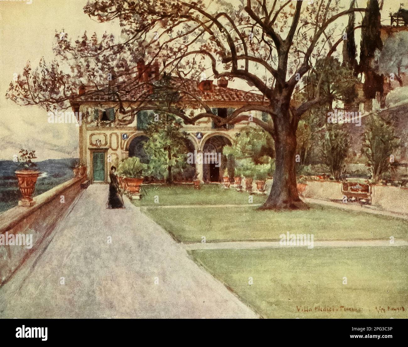 Fiesole villa medici hi-res stock photography and images - Alamy