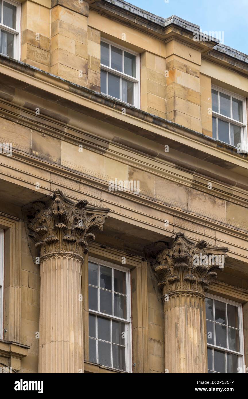 The neoclassical facades of buildings on Grey Street, part of 'Grainger ...